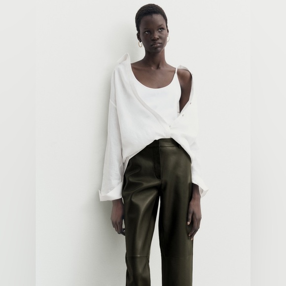 Massimo Dutti | Tops | Nwt Massimo Dutti White Oversized Button Down M ...
